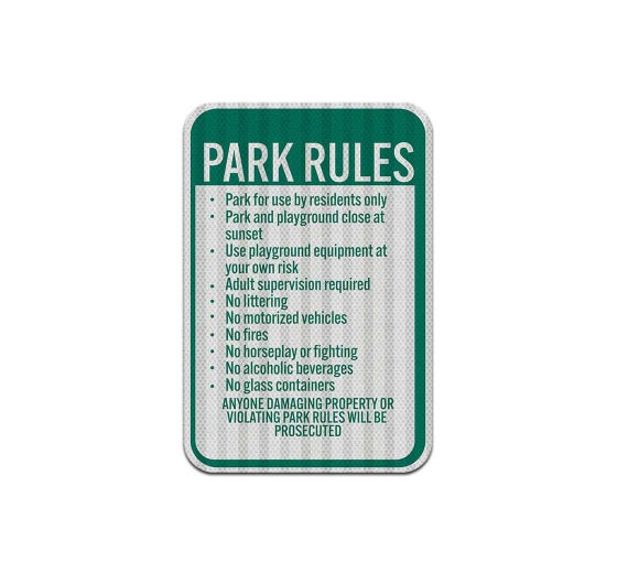 Shop for 'Park Rules' Signs | BannerBuzz