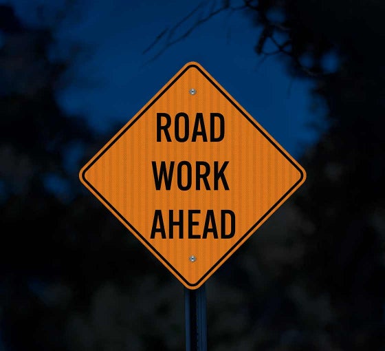 Road Construction Ahead Signs