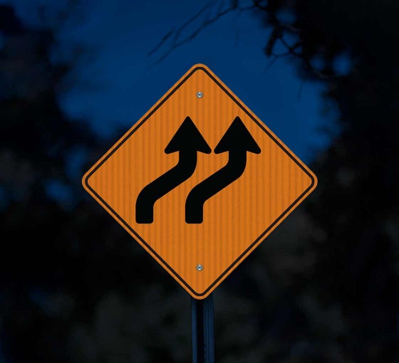 Double Curve Sign