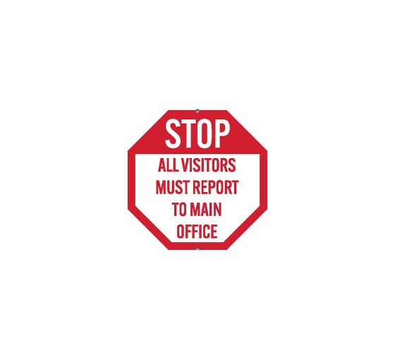 Shop for EGR-Reflective 'Visitor Stop' Decals | BannerBuzz
