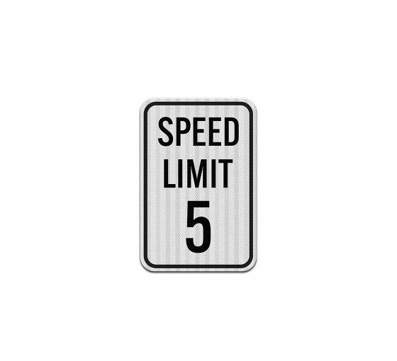 Shop for Speed Regulation Aluminum Sign (HIP Reflective) | BannerBuzz