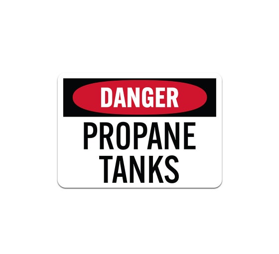 Shop for OSHA Danger Propane Tanks Decal (Non Reflective) | BannerBuzz