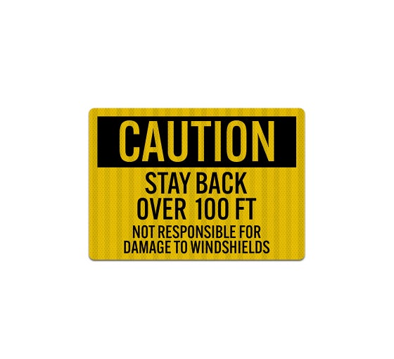 Shop for Stay Back 100 Feet Not Responsible For Damage Decal (EGR ...