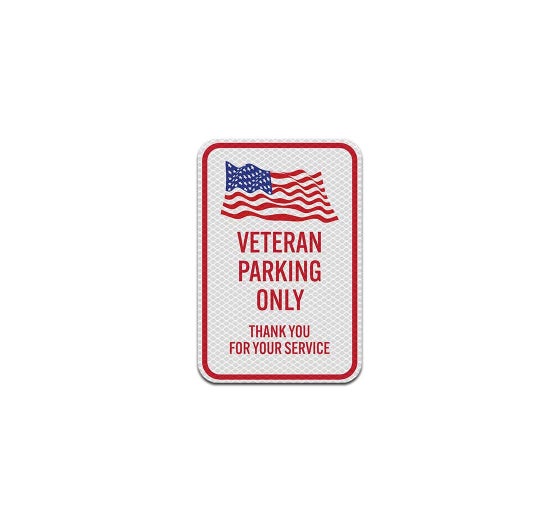 Shop Veteran Parking Only Thank You for Service Sign | Bannerbuzz