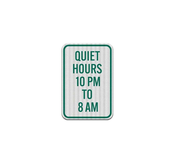Quiet Hours Sign