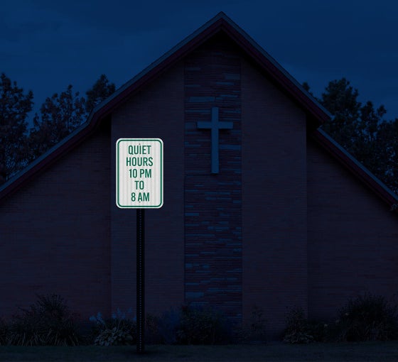 8 10 Quiet Hours Signs