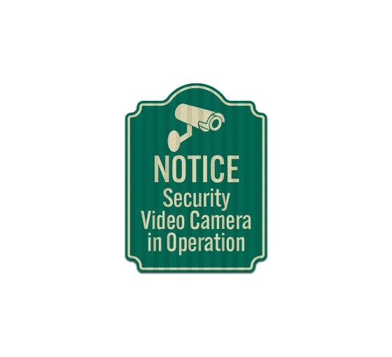 Shop for Notice Security Cameras In Use Sign | BannerBuzz
