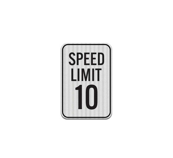 Shop for Speed Limit 10 MPH Aluminum Sign (EGR Reflective) | BannerBuzz