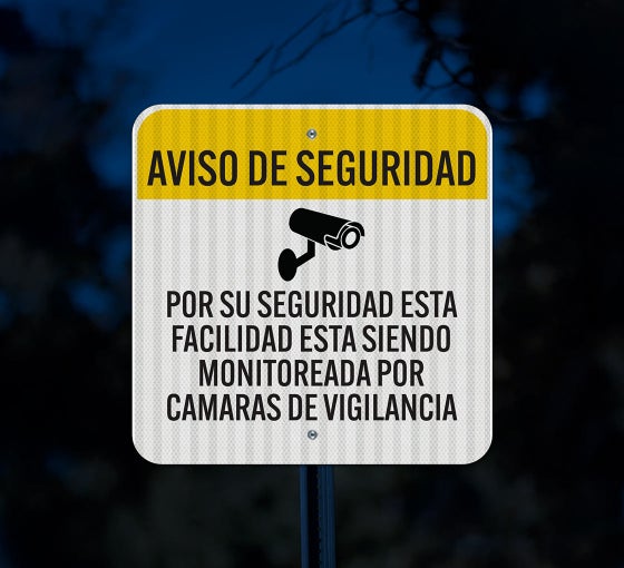Security Camera Sign Spanish