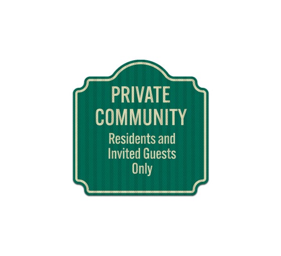 Shop Private Community Sign | BannerBuzz