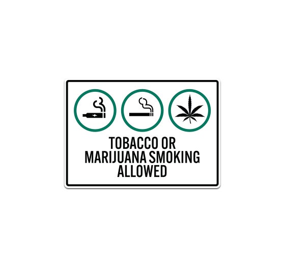 Shop for Smoking Allowed Sign | BannerBuzz