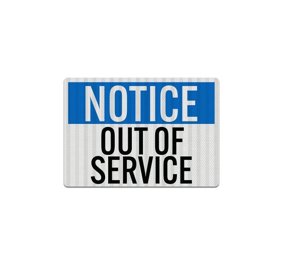 Shop for OSHA Out Of Service Decal (EGR Reflective) | BannerBuzz