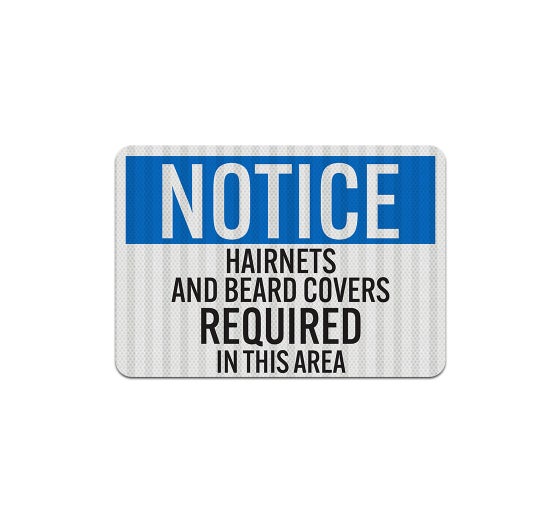 Shop for PPE Hairnets Beard Covers Required Aluminum Sign (EGR ...