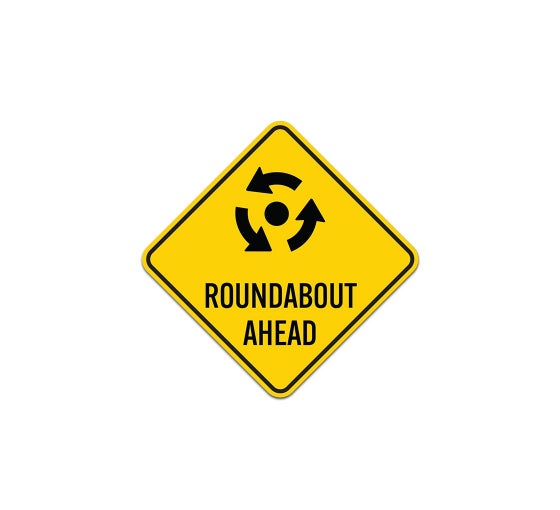 Roundabout Ahead Sign