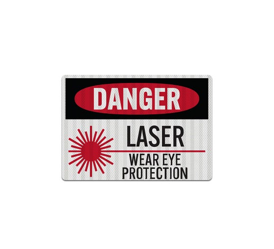 Shop for PPE Laser Wear Eye Protection Decal (EGR Reflective) | BannerBuzz