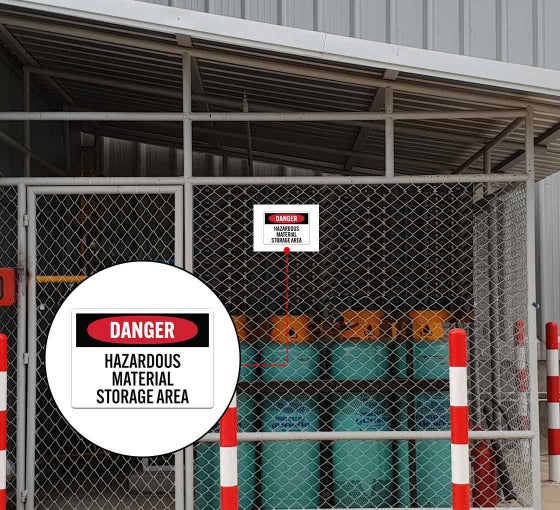 Shop for Hazardous Material Storage Area Sign | BannerBuzz