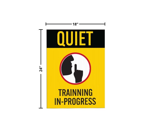 Be Quiet Sign