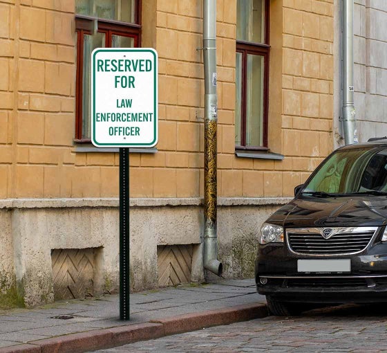 Shop for Reserved For Law Enforcement Officer Aluminum Sign (Non ...
