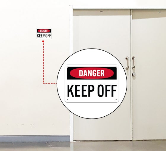 OSHA Keep Off Aluminum Sign (Non Reflective)