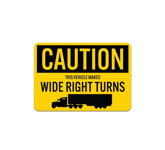Shop for Wide Right Turn Signs | BannerBuzz
