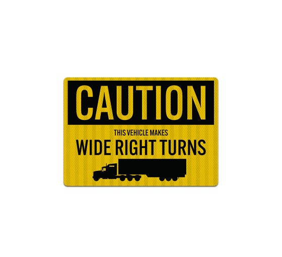 Shop for Wide Right Turn Signs | BannerBuzz