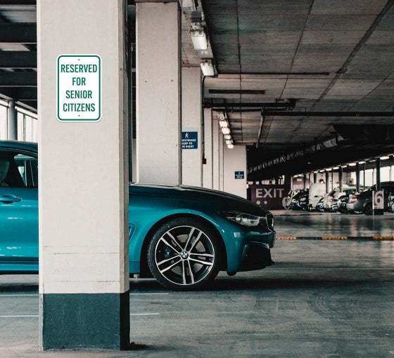 Shop for Reserved For Senior Citizens Aluminum Sign (Non Reflective ...