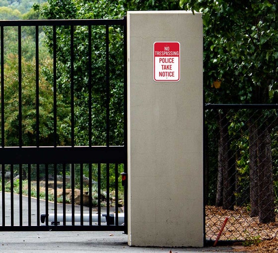 Police Take Notice Aluminum Sign (Non Reflective)