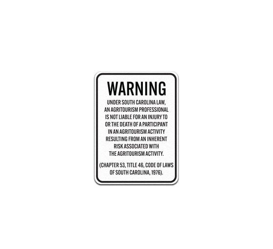 South Carolina Agritourism There Is No Liability For An Injury Or Death ...