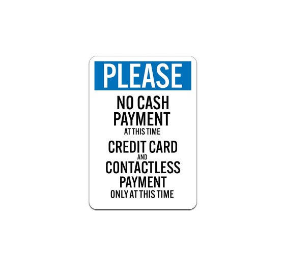 No Cash Sign