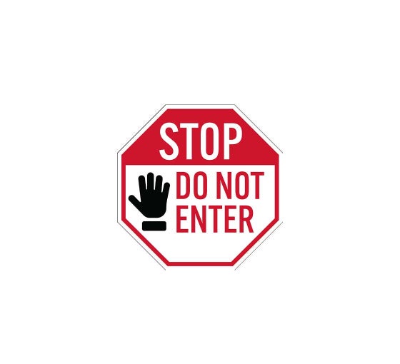 Shop for Stop Do Not Enter Plastic Sign | BannerBuzz