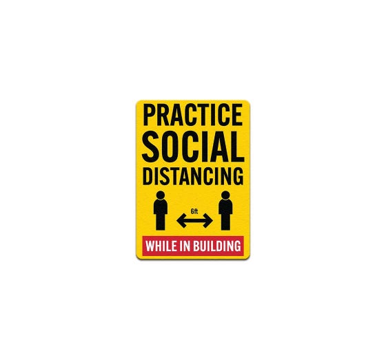 Shop for 'Practice Social Distancing' Decals | BannerBuzz