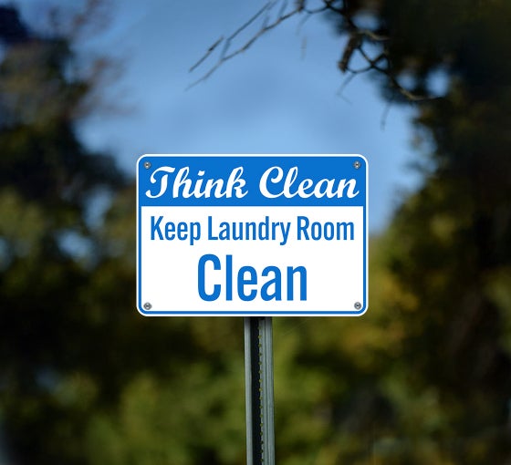 Clean Laundry Sign