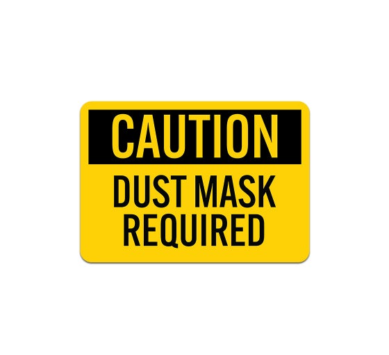 Shop for OSHA Dust Mask Required Plastic Sign | BannerBuzz