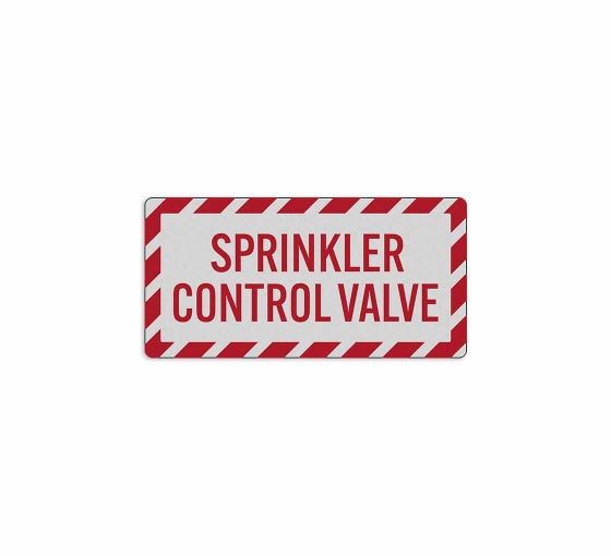 Sprinkler Control Valve Decal (Reflective)