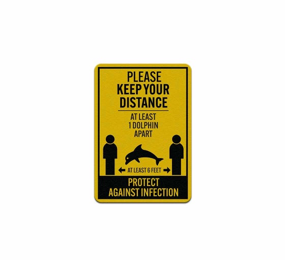 Social Distancing Please Keep Your Distance Decal (Reflective)