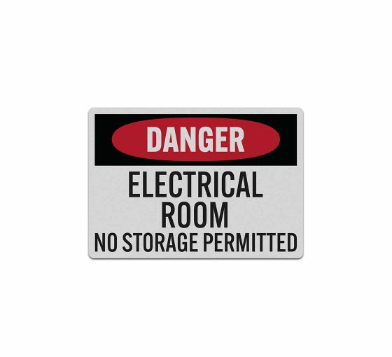 OSHA Danger Electrical Room Decal (Reflective)