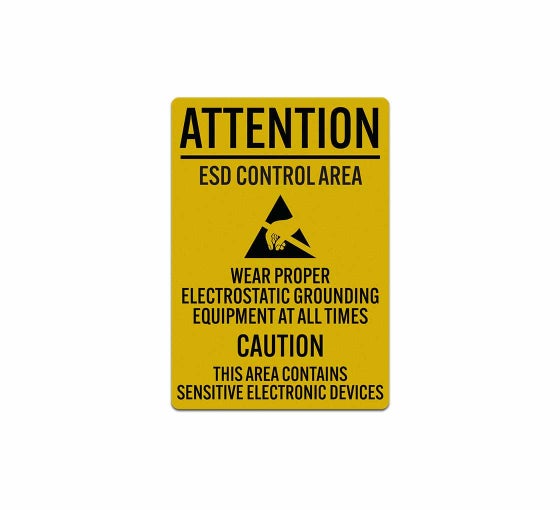 Wear Proper Electrostatic Grounding Equipment At All Times Decal ...