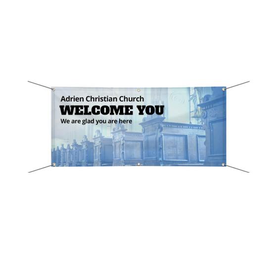 Church Welcome Banner