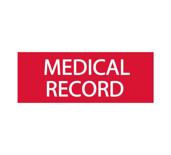 High quality Medical Record Sign - Room signs | Bannerbuzz