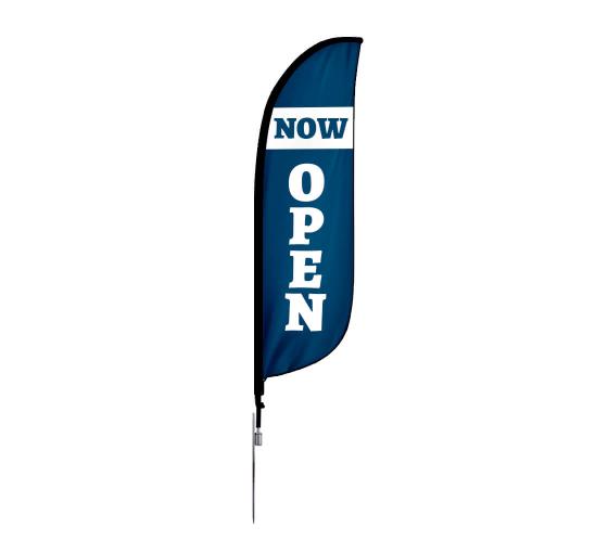 Pre-Printed Now Open Feather Flags | Promotional Pre-Printed Now Open ...