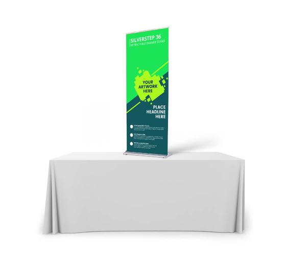 Silverstep Tabletop 36" Retractable Banner Stands - BannerBuzz