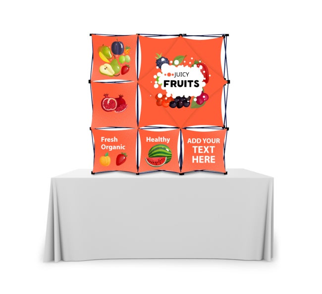 Buy 3x3 Micro GeoMetrix Table Top Displays - Save Up to 20% | BannerBuzz