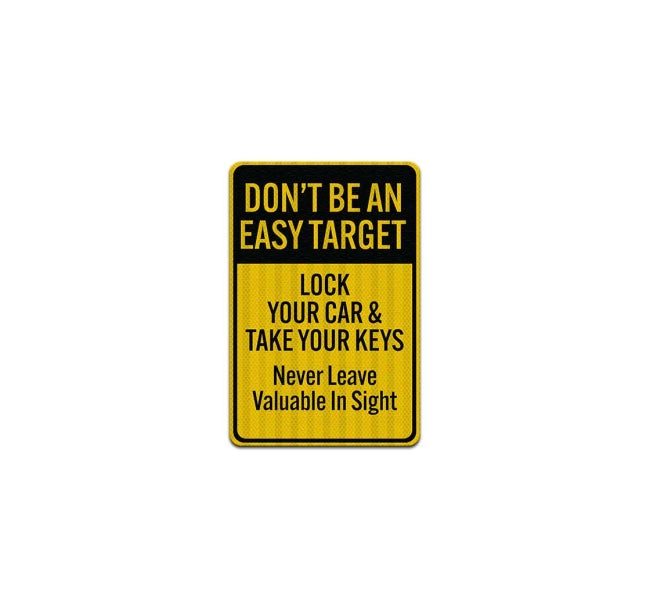 Shop for Lock Your Car Sign | BannerBuzz