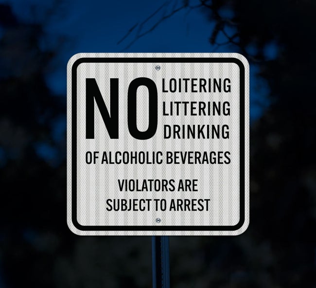 No Drinking Under 21 Signs