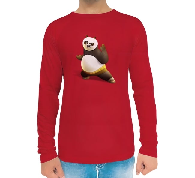 Shop for Custom Red Long Sleeve Crew Neck T-Shirts - | BannerBuzz