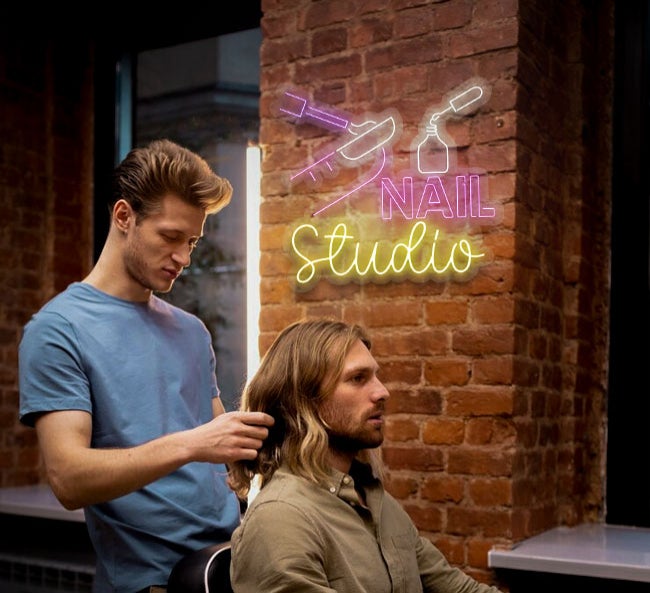 Nail Studio Neon Signs Online| Fast Delivery - Bannerbuzz.com