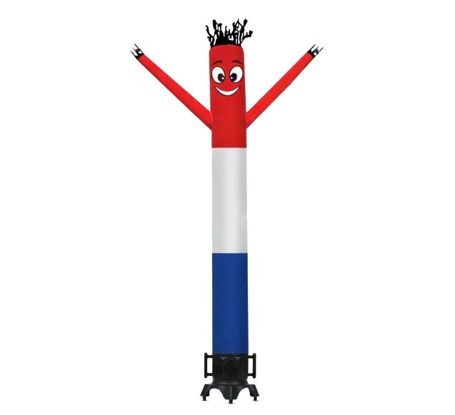 Say “Hello” to Everyone with Red White Blue Inflatable Tube Man