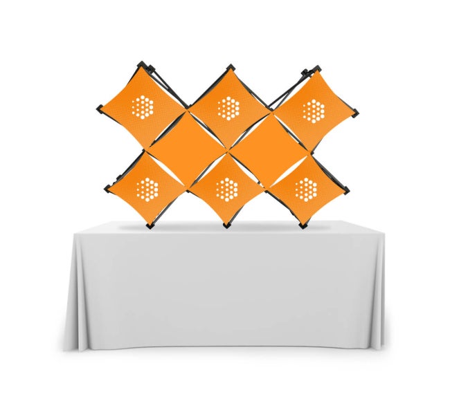 Shop Double X Micro GeoMetrix Table Top Displays | BannerBuzz