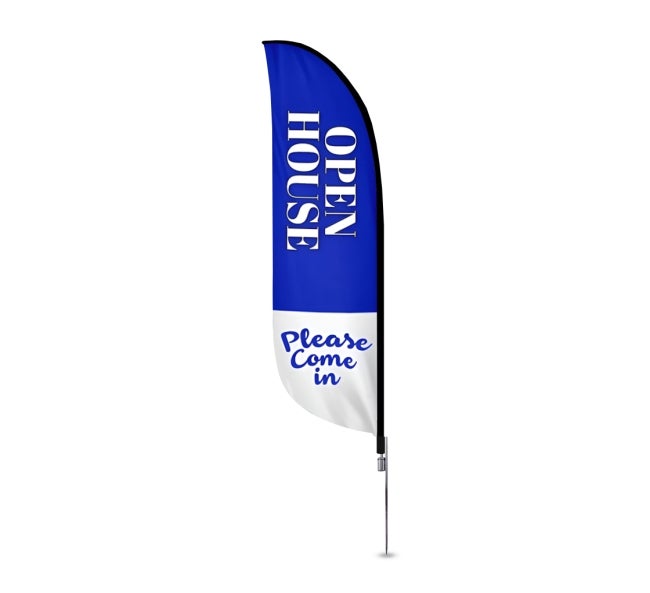 Shop Pre-Printed Open House Feather Flags | BannerBuzz