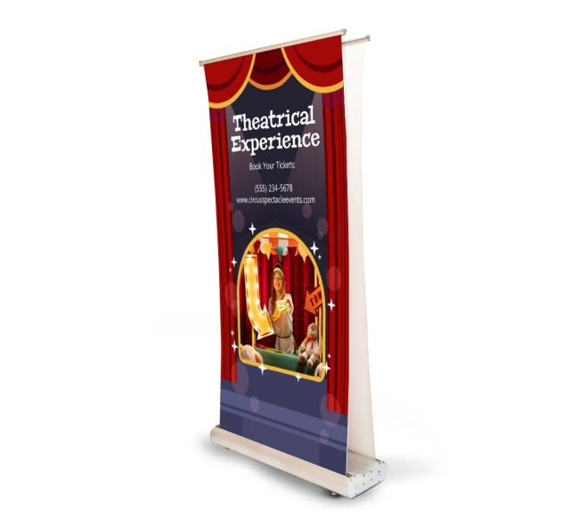 Double Sided Roll Up Banner | Vertical Banners With Stand